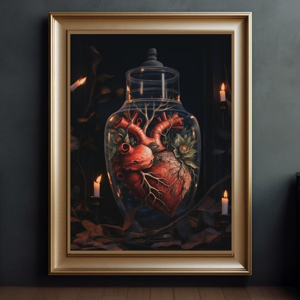 Dark Heart Art - Etsy