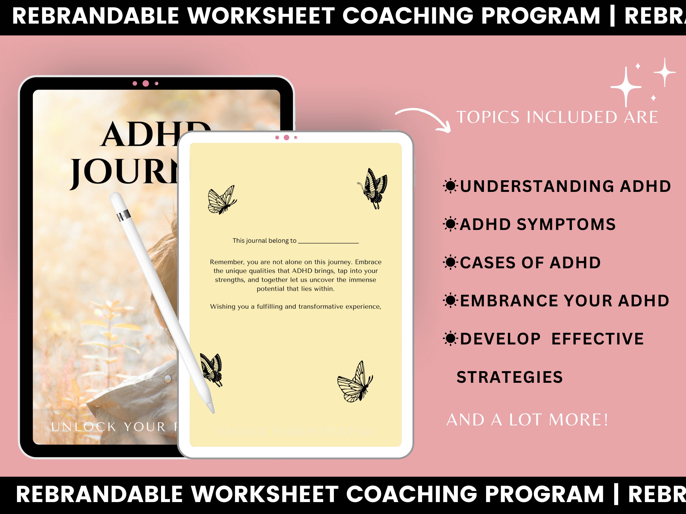 ADHD Journal, Coaching Journal Printable, Journal Prompts, Coaching ...