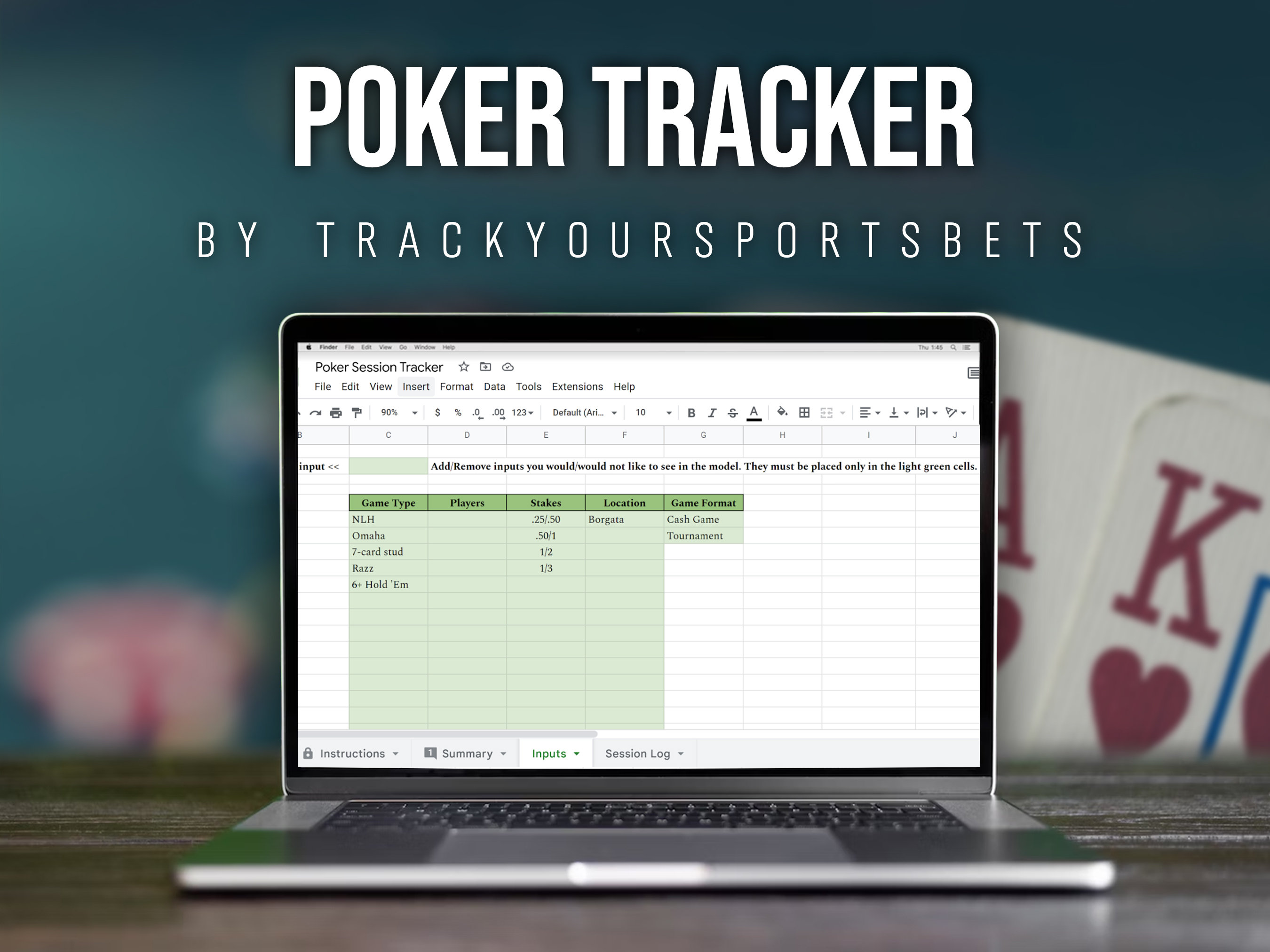 Poker Session Tracker Spreadsheet - Monitor You and Your Friends' Poker ...