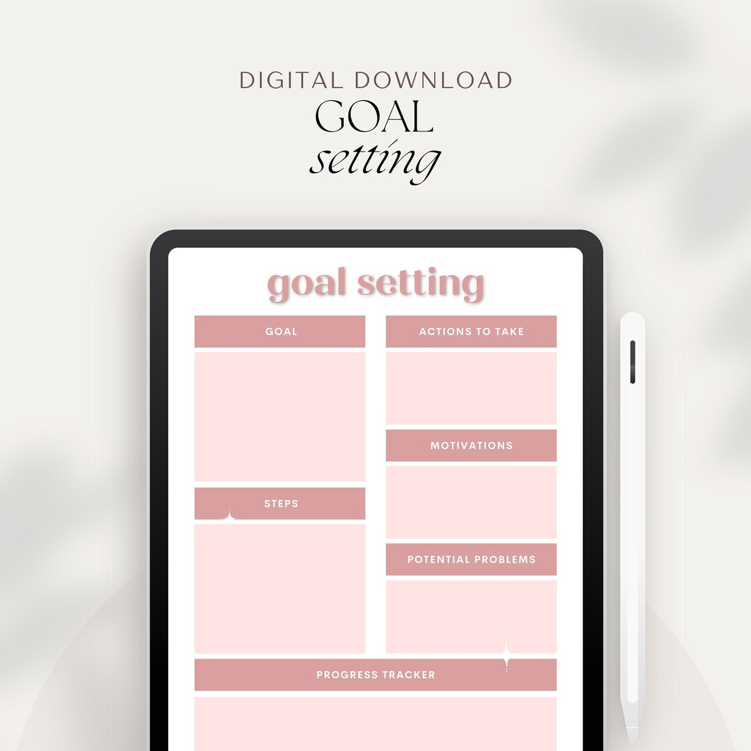 GOAL SETTING WORKSHEET - Etsy