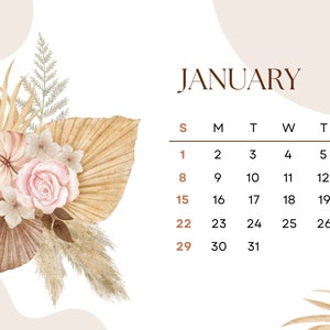 2023 Calendar Desk Bundle | Printable Editable Calendar | Monthly ...
