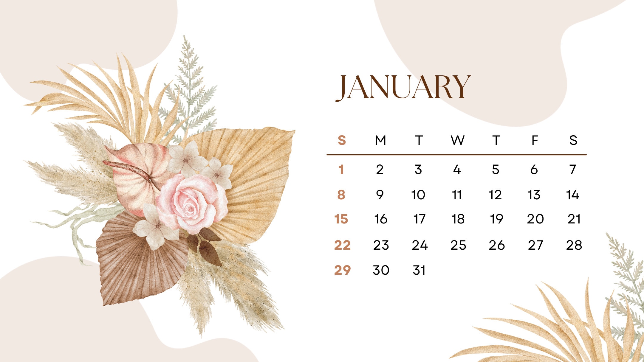 2023 Calendar Desk Bundle | Printable Editable Calendar | Monthly ...