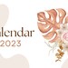 2023 Calendar Desk Bundle | Printable Editable Calendar | Monthly ...