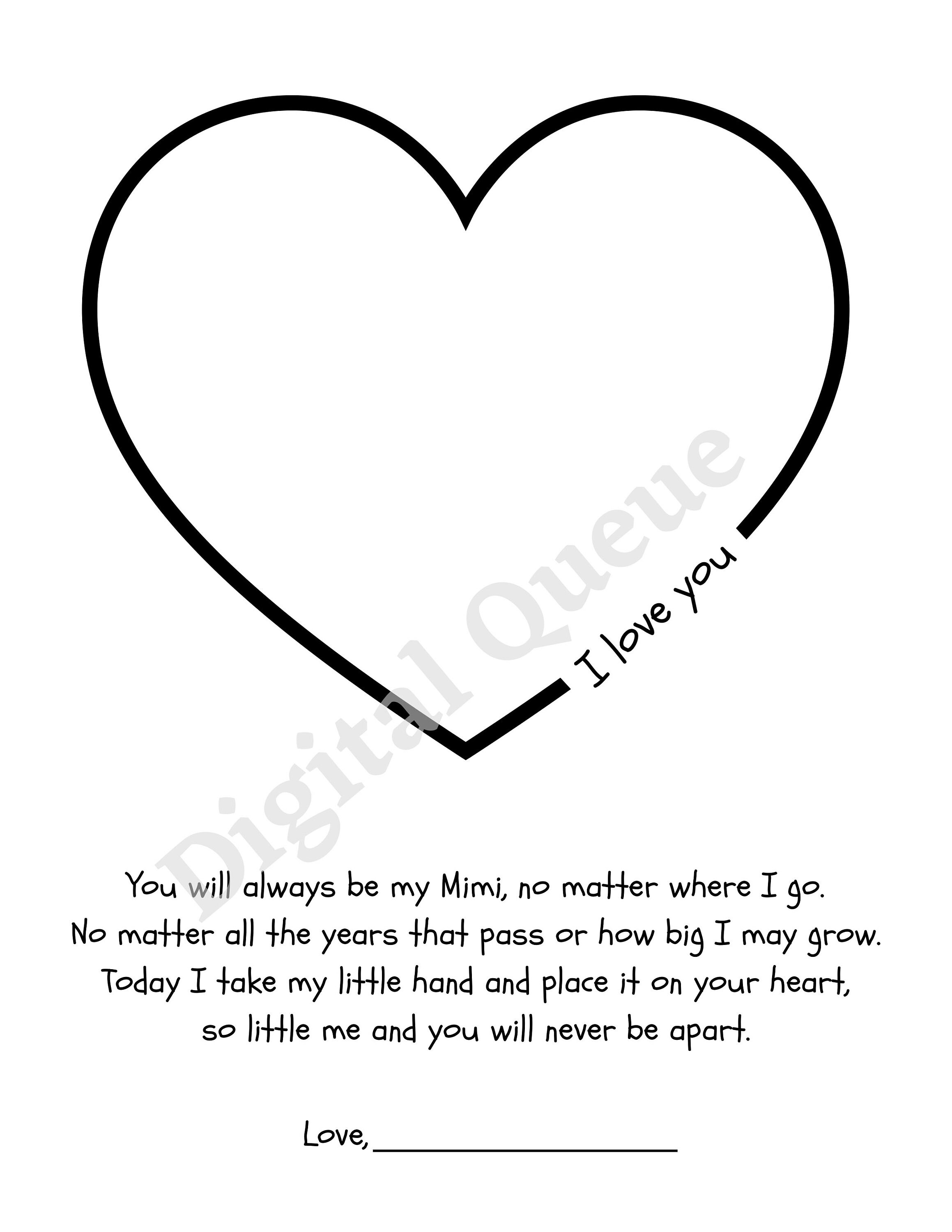 All About Mimi Bundle Printable Set Includes Coloring Card ...