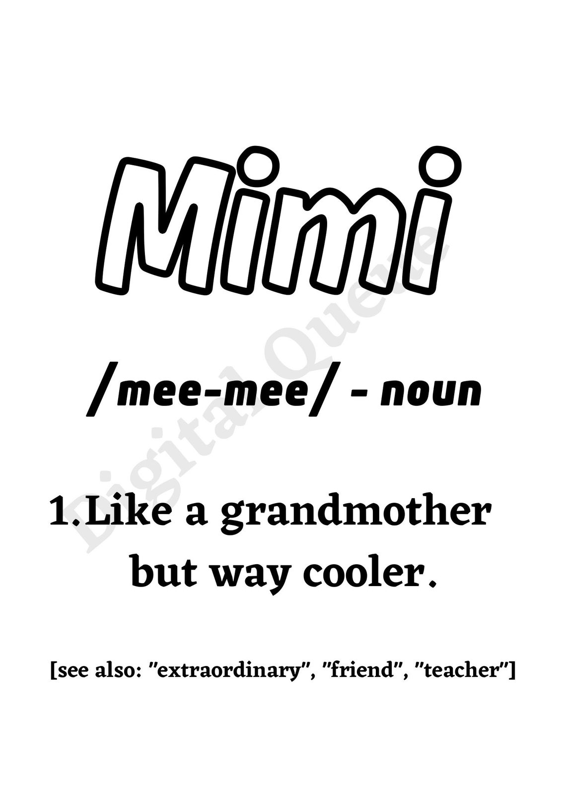 All About Mimi Bundle Printable Set Includes Coloring Card ...