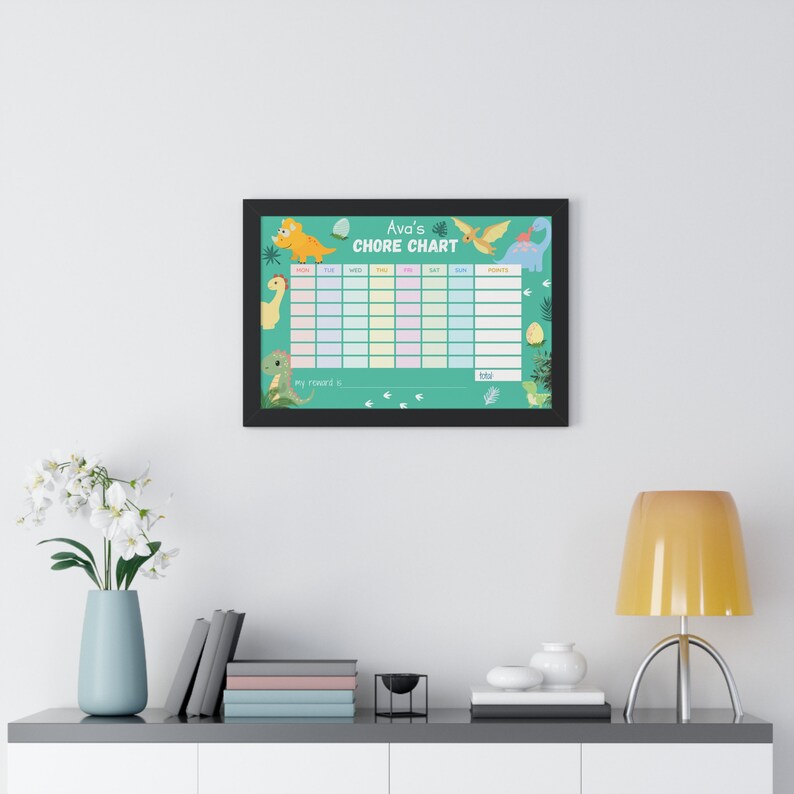 Personalized Kids Chore Chart Planner Weekly Chore Chart Acrylic Erase ...