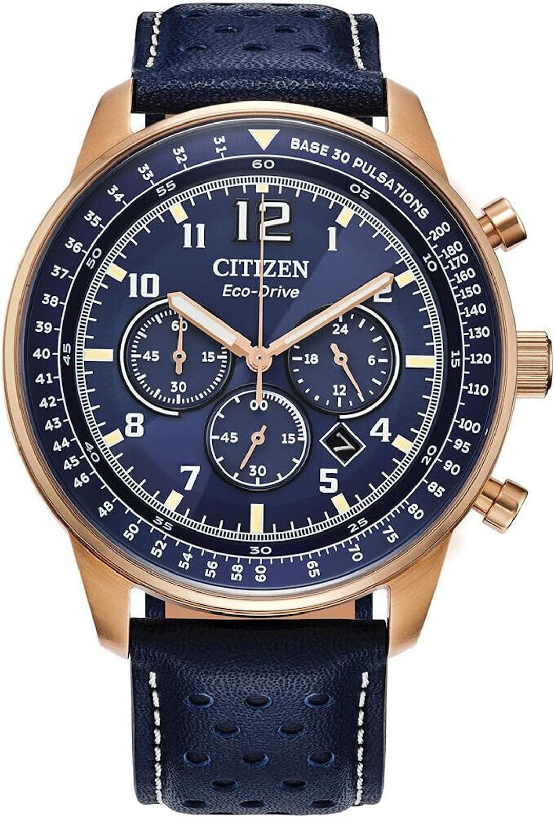 Citizen Men Eco-drive Weekender Sport Casual Chronograph Rose Gold ...
