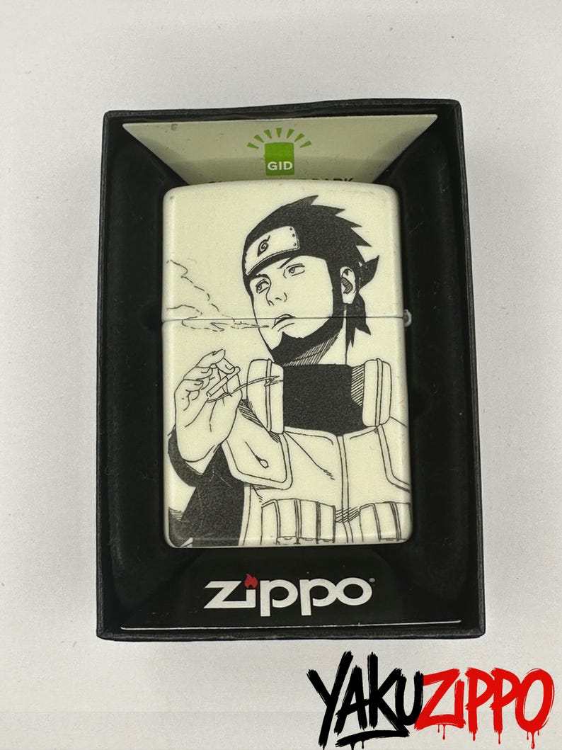 Custom Shikamaru Engraved Anime Zippo Lighter: Glow in the Dark Manga ...