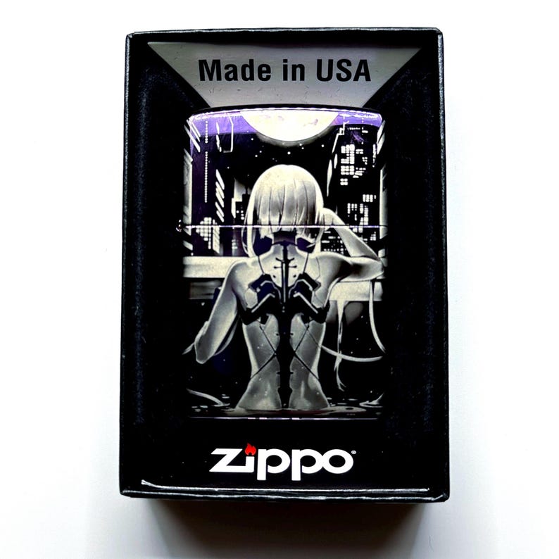 Anime Cyberpunk Lucy Zippo Lighter: Custom Engraved, Birthday Gift for ...