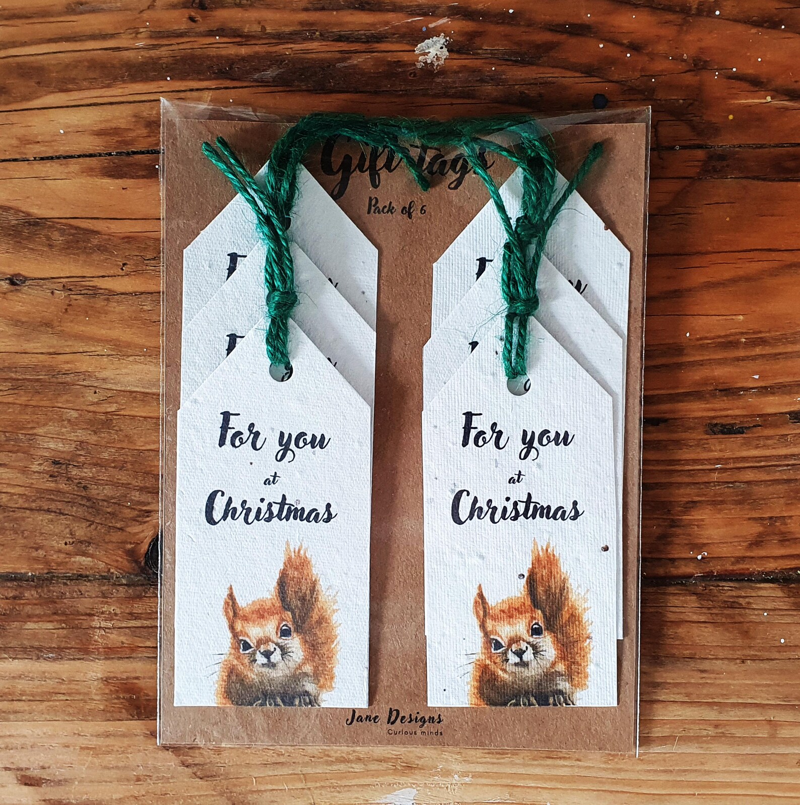 Gifts Tags | Puffin | 6 Pack | Seed Paper | Nature | Merry Christmas ...
