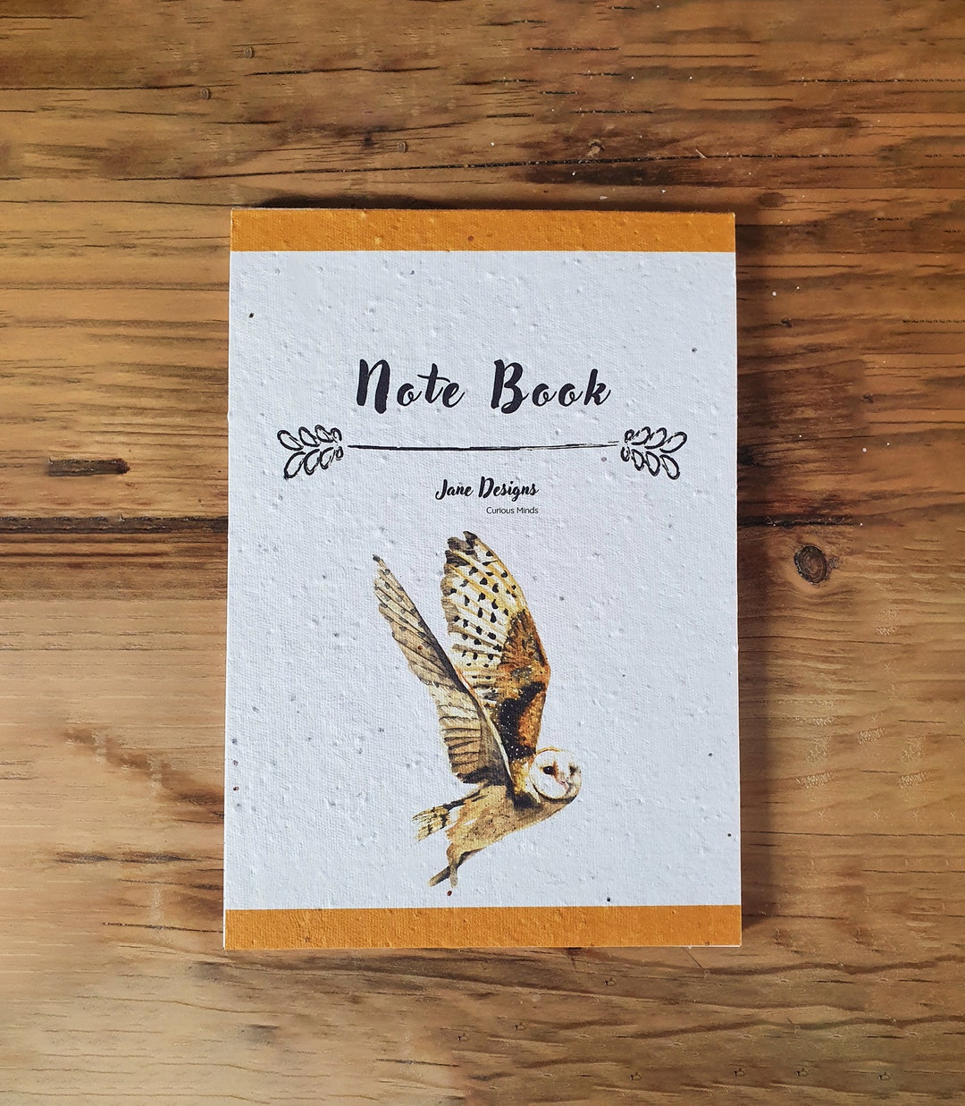Plantable Seed Paper Notepad | Barn Owl Theme | Nature Print ...