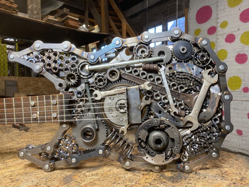Guitar Scrap Metal Handmade - Etsy