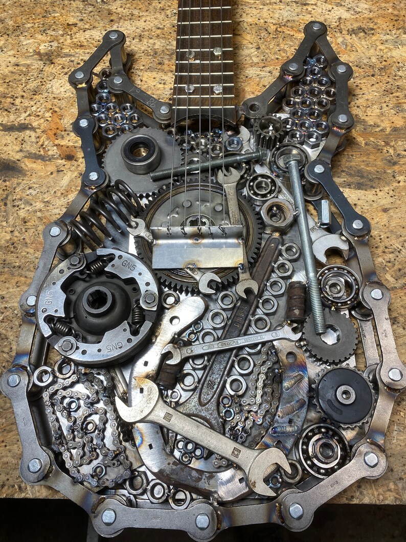 Guitar Scrap Metal Handmade - Etsy