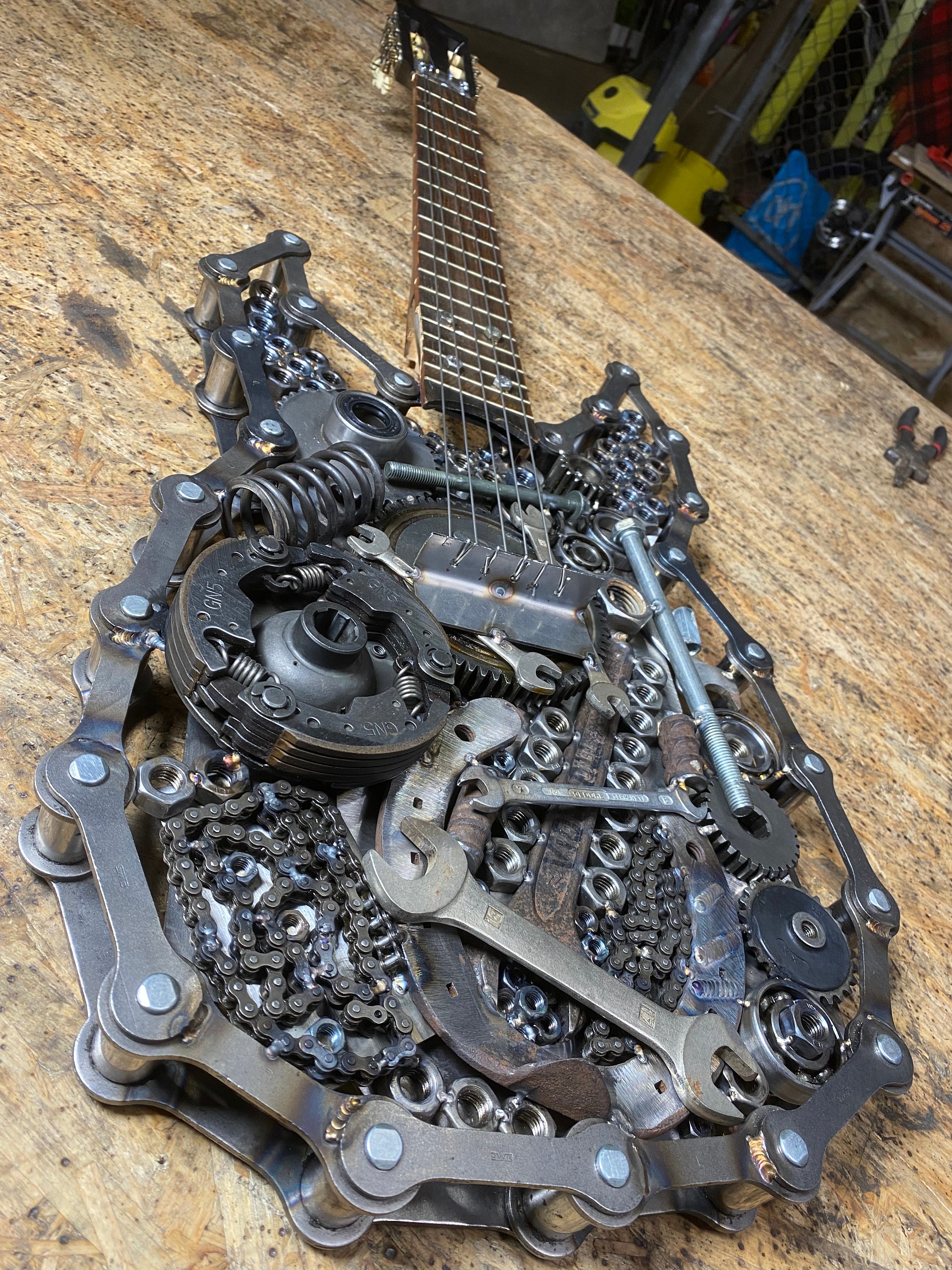 Guitar Scrap Metal Handmade - Etsy
