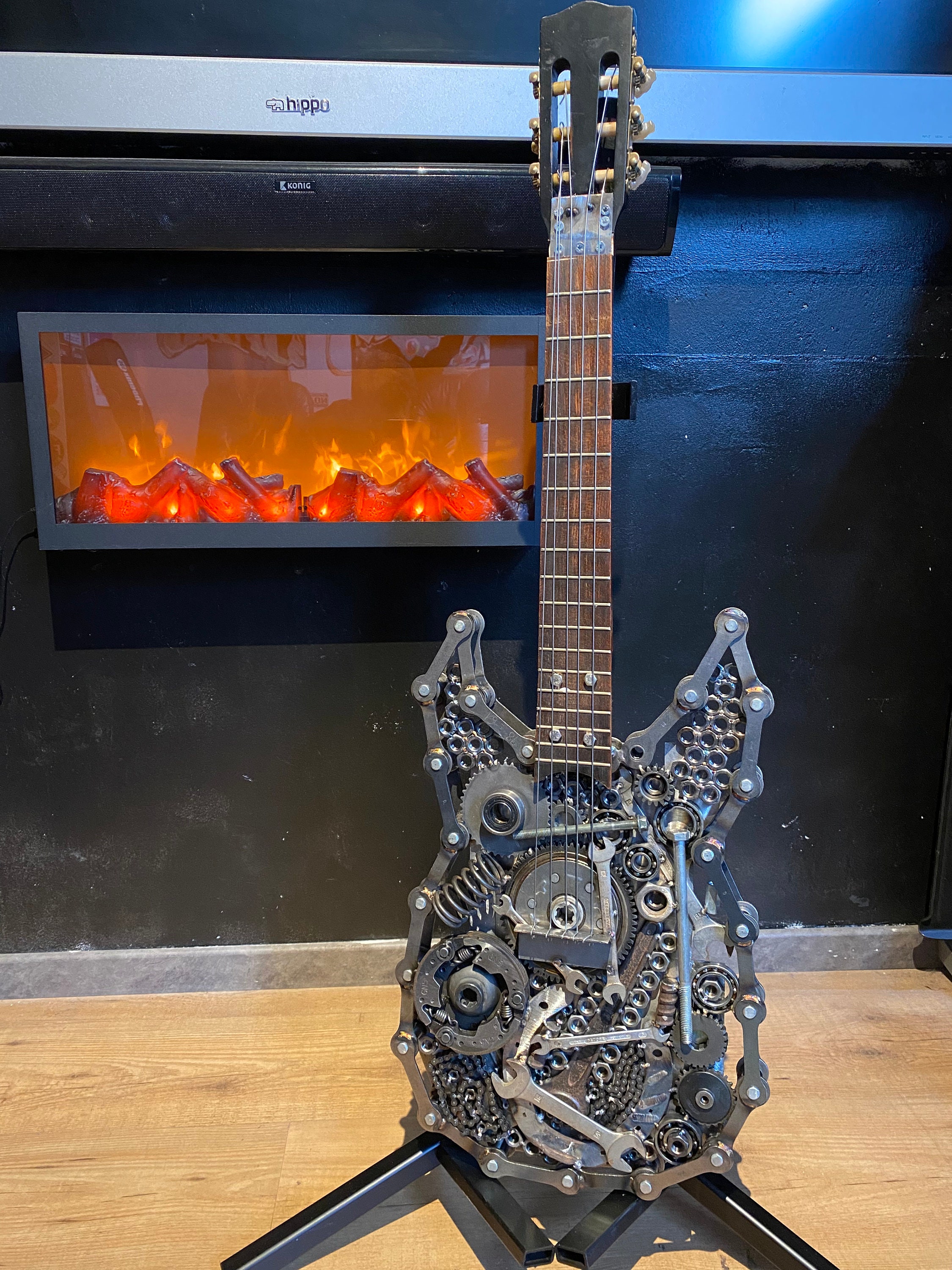 Guitar Scrap Metal Handmade - Etsy