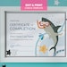 Editable Swimming Certificate of Completion for Summer Camp or Water ...