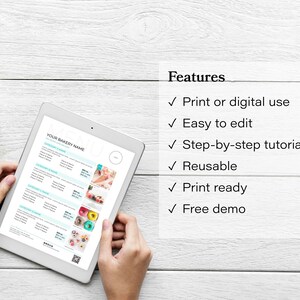 Editable Bakery Photo Menu & Flyer for Gourmet Cookie, Brownie, Cupcake ...
