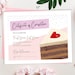 Editable Pastry School Course Certificate of Completion Award for ...