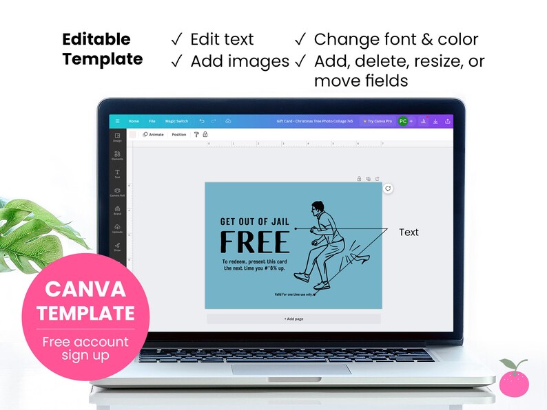 Editable Funny Father's Day & Birthday Gift Certificate for Dad ...