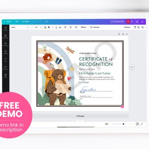 Editable Summer Camp Certificate of Recognition | Scout, Wilderness ...