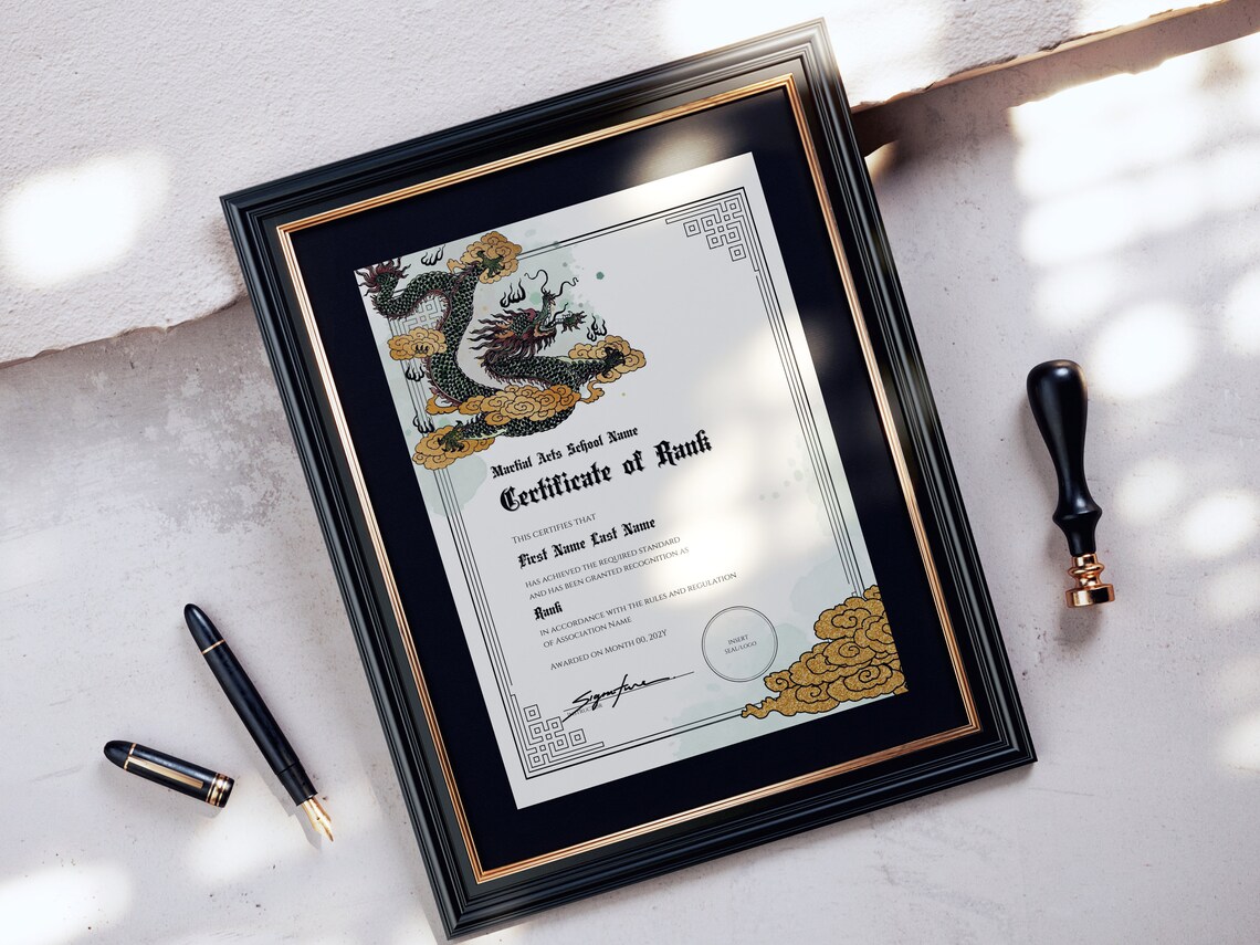Editable Certificate of Rank Recognition - Customizable Canva Template ...