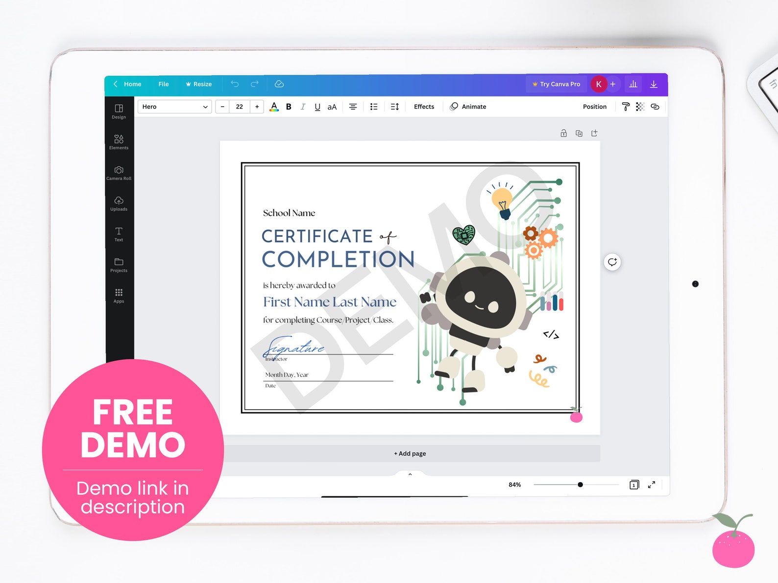 Editable STEM Certificate of Completion | Science, Tech, Engineering ...