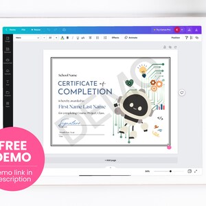 Editable STEM Certificate of Completion | Science, Tech, Engineering ...