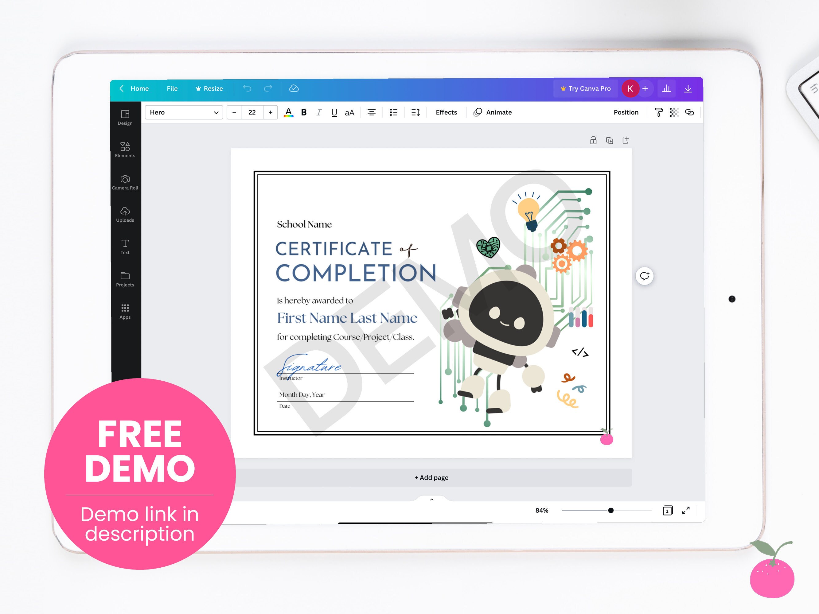 Editable STEM Certificate of Completion | Science, Tech, Engineering ...