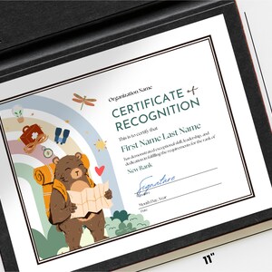 Editable Summer Camp Certificate of Recognition | Scout, Wilderness ...