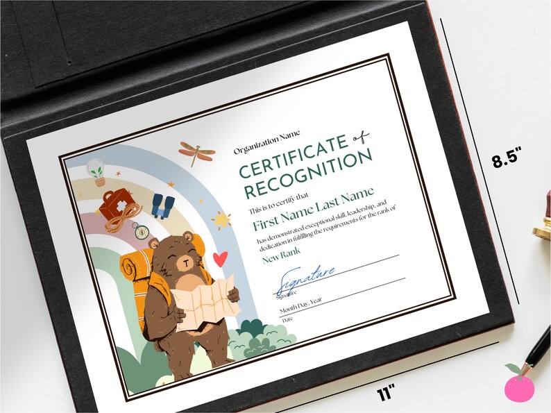 Editable Summer Camp Certificate of Recognition | Scout, Wilderness ...