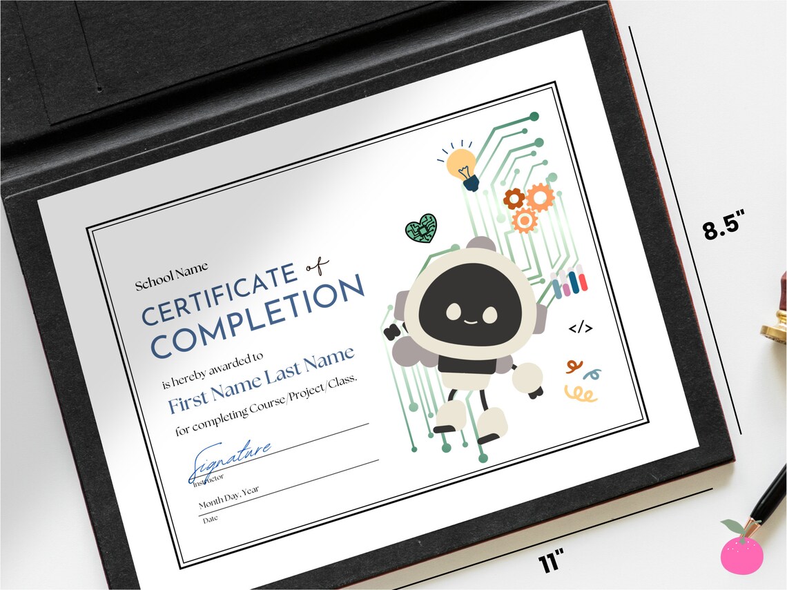 Editable STEM Certificate of Completion | Science, Tech, Engineering ...