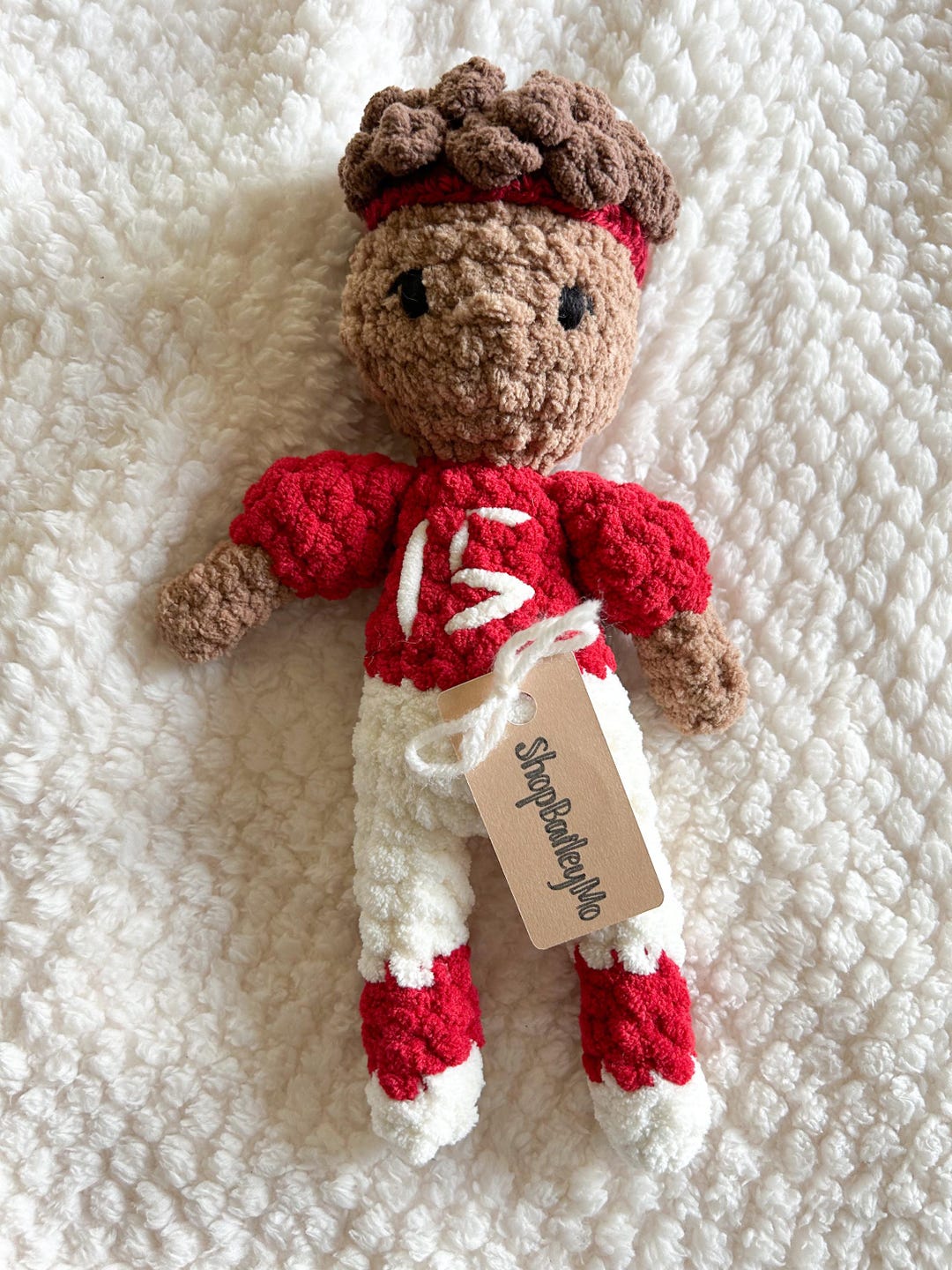 Crochet Patrick Mahomes, READY TO SHIP, Crochet Football Player ...