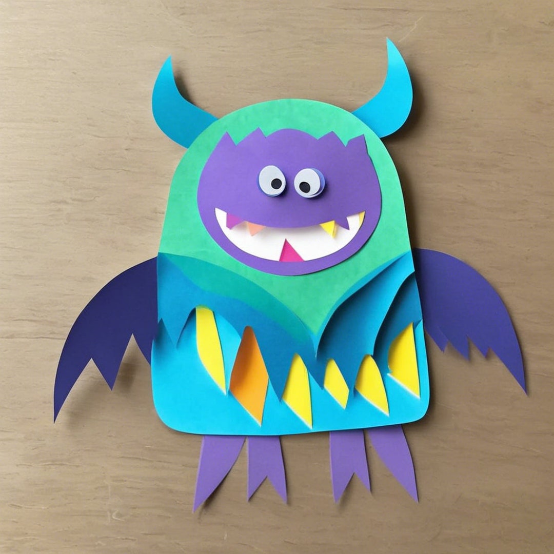 Monster Craft, DIY Monster Picture, Monster Printable, Kids Monster ...