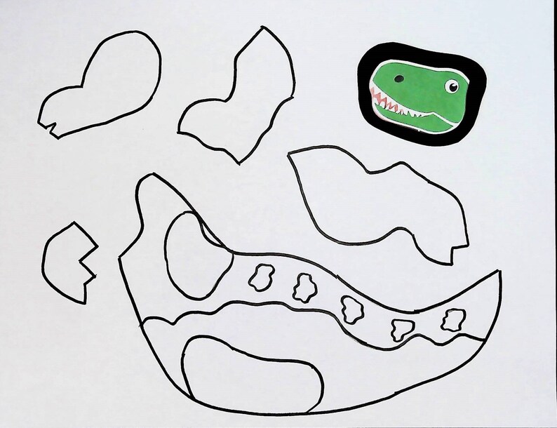 Kids Make A Dinosaur Paper Craft, Tyrannosaurus Paper Craft, Dinosaur ...