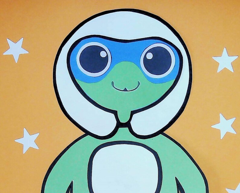Kids Make A Martian Paper Craft, Martian Coloring Page, Easy Cut and ...