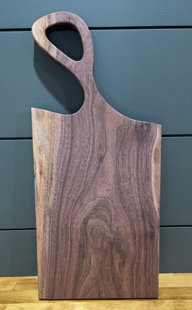 Walnut Charcuterie Board Angled Handle - Etsy