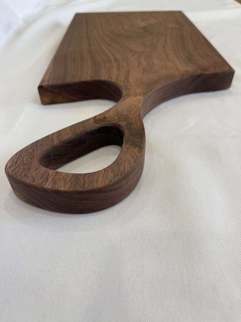 Walnut Charcuterie Board Angled Handle - Etsy
