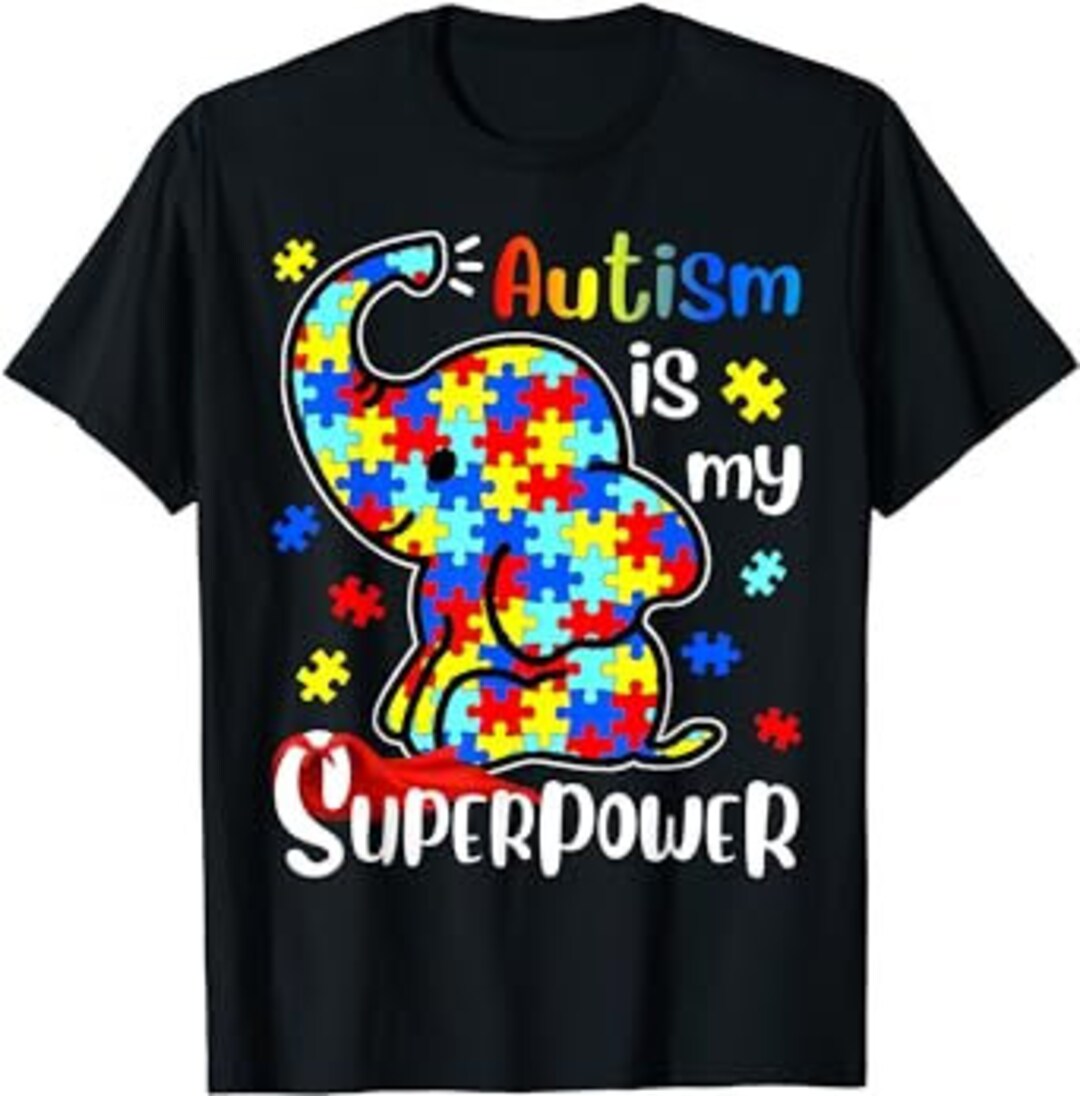 Autism is My Superpower Png, Cute Elephant Autism Awareness Png, Autism ...