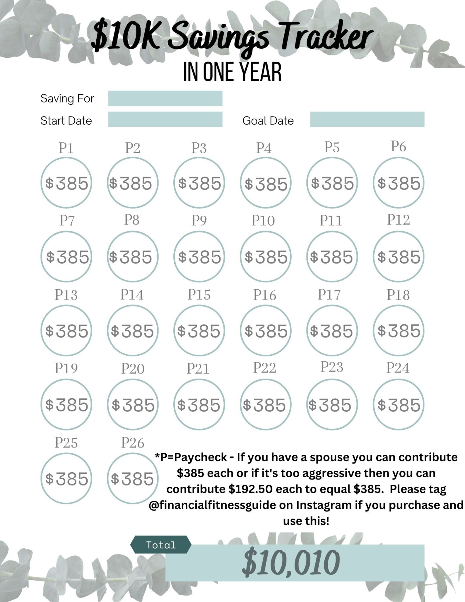 Savings Tracker Bundle, Savings Tracker, Money Tracker - Etsy