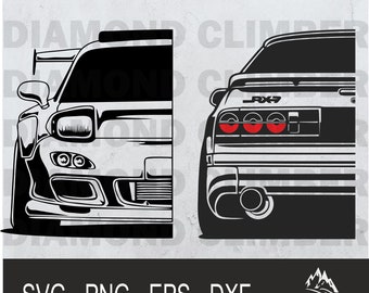 Mazda Rx7 Png Svg - Etsy