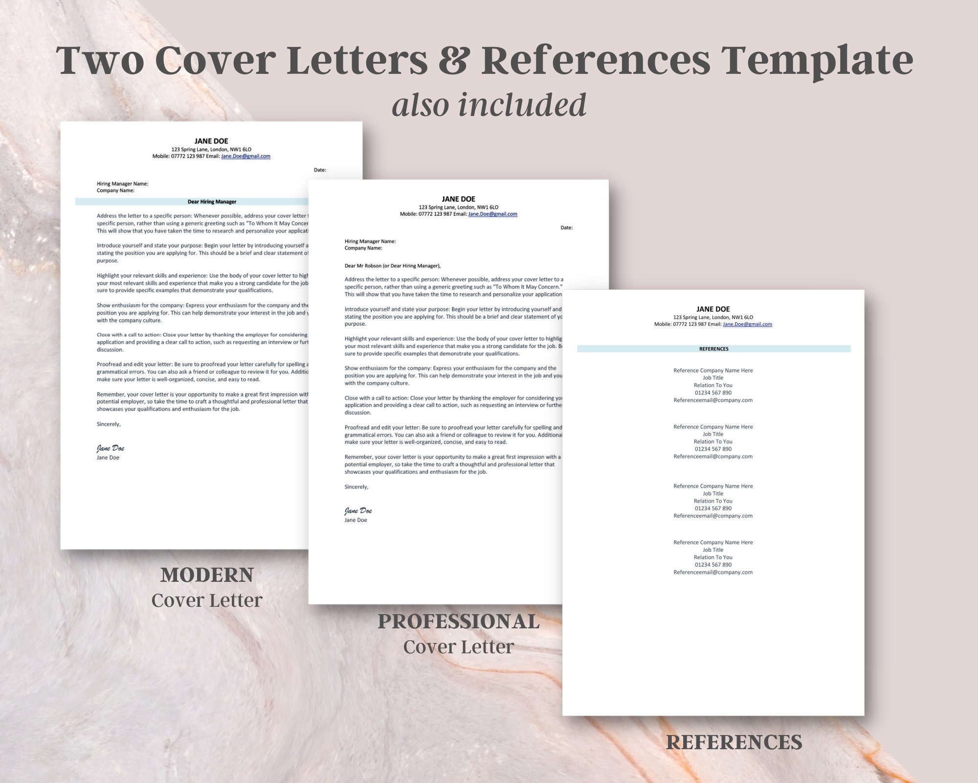 Professional Resume / CV Template / ATS Friendly - Etsy