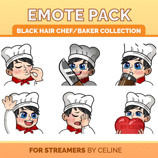 Twitch Emotes Chef - Etsy UK