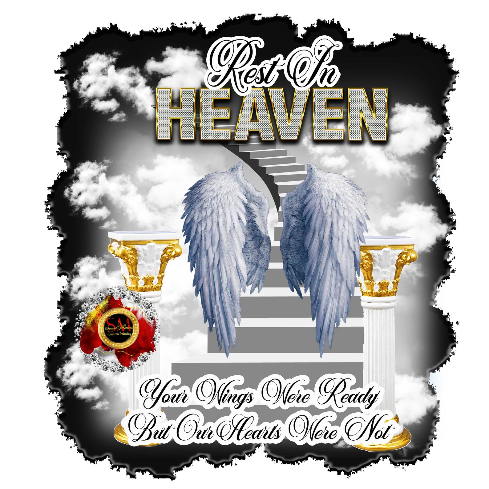 In Loving Memory, PNG Center T-shirt Design, Memorial, RIP Design ...