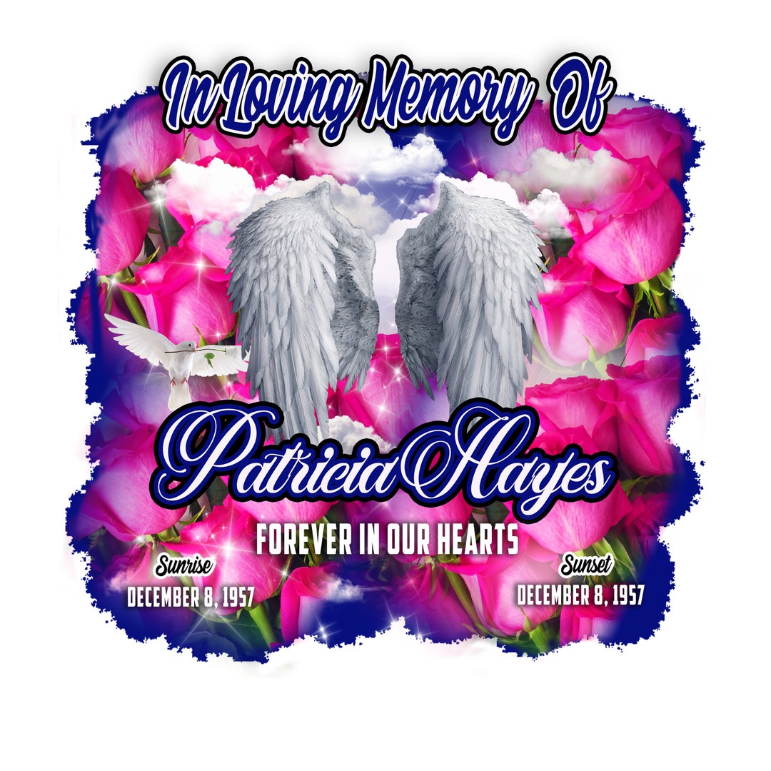 Memorial Background Design, Photoshop Template, Funeral, RIP, T-shirt ...
