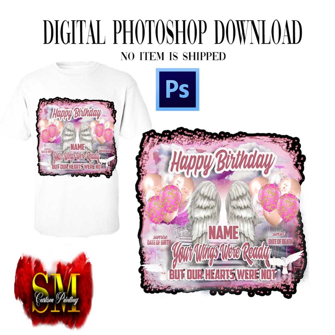 Digital Memorial Background Design, Photoshop Template, Funeral, RIP, T ...