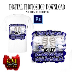 Digital Memorial Background Design, Photoshop Template, Funeral, RIP, T ...