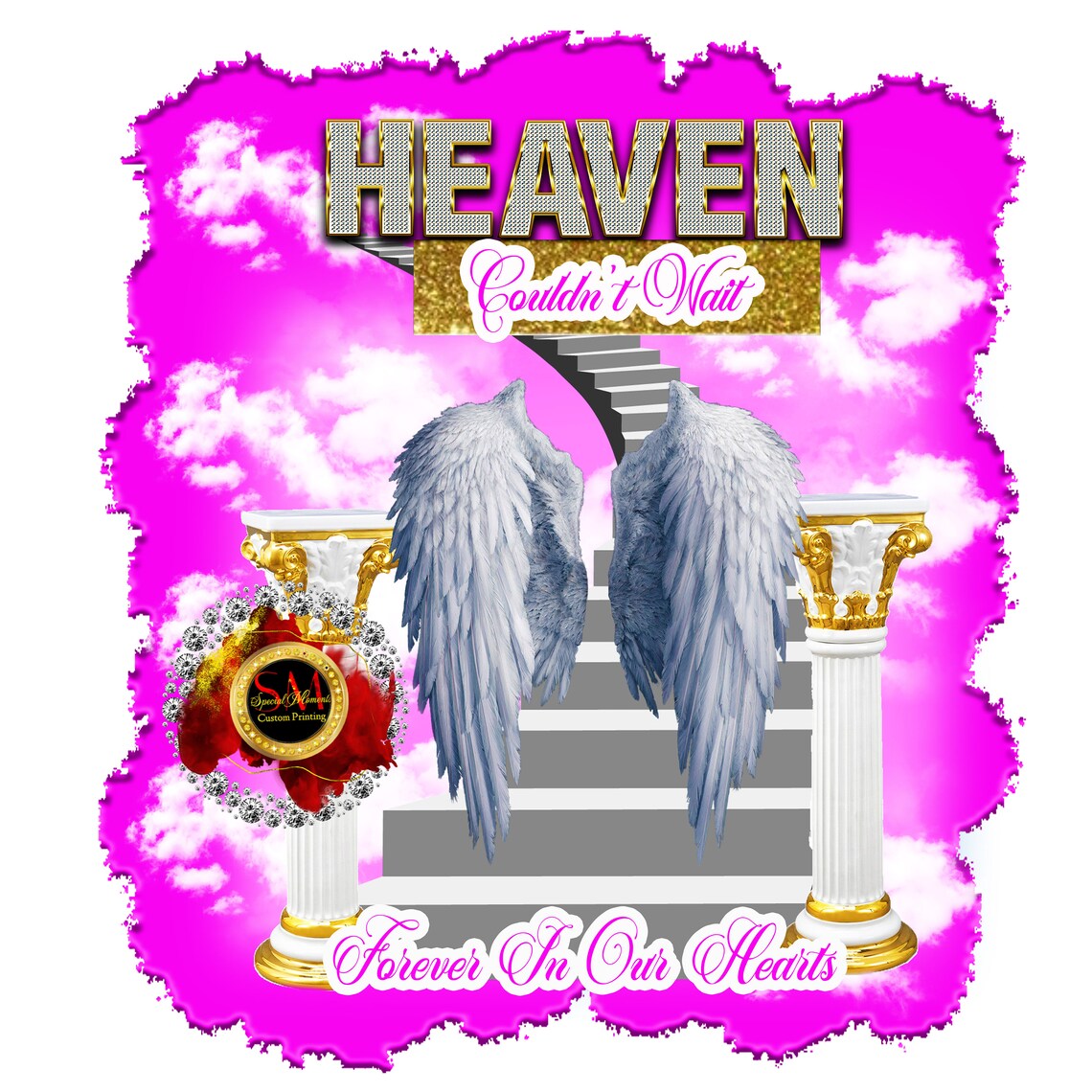 In Loving Memory, PNG Center T-shirt Design, Memorial, RIP Design ...