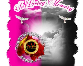 In Loving Memory PNG Center T-shirt Design Memorial RIP - Etsy
