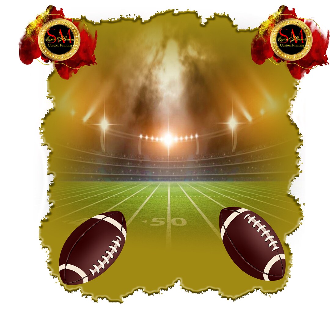Football PNG Background Design - Etsy