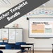 Teacher Template Bundle Teacher Planner Grade Tracker Editable Slides ...